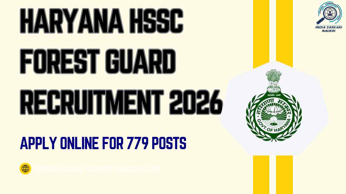 Haryana HSSC Forest Guard Recruitment 2026 Apply Online for {779 Posts}
