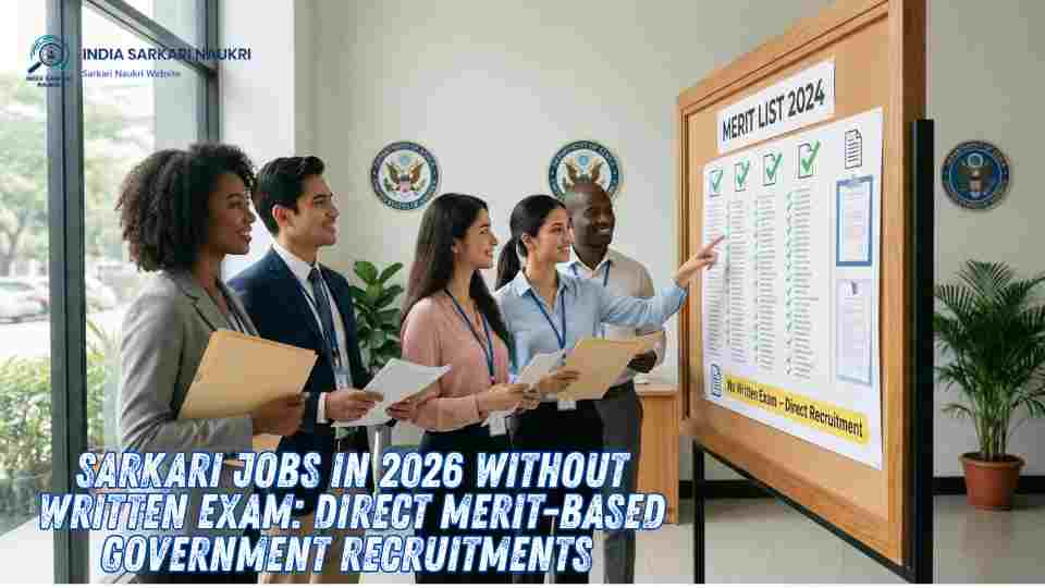 Sarkari Jobs in 2026 Without Written Exam: Direct Merit-Based ...