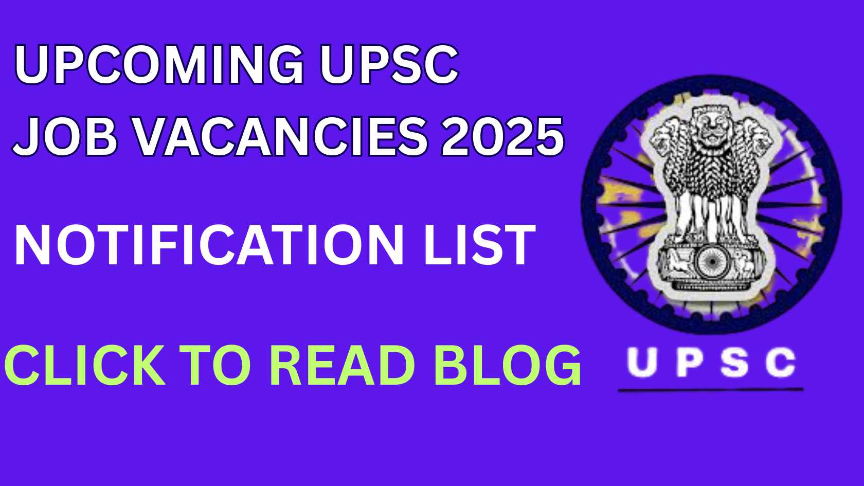 Upcoming UPSC Job Vacancies 2025: Notification List